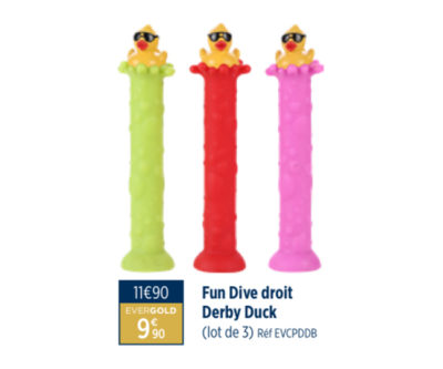 Fun Drive droit Derby Duck (lot de 3) - PSB Tradition
